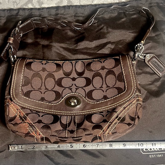 Coach | Bags | Coach Brown Shoulder Bag Signature C | Poshmark